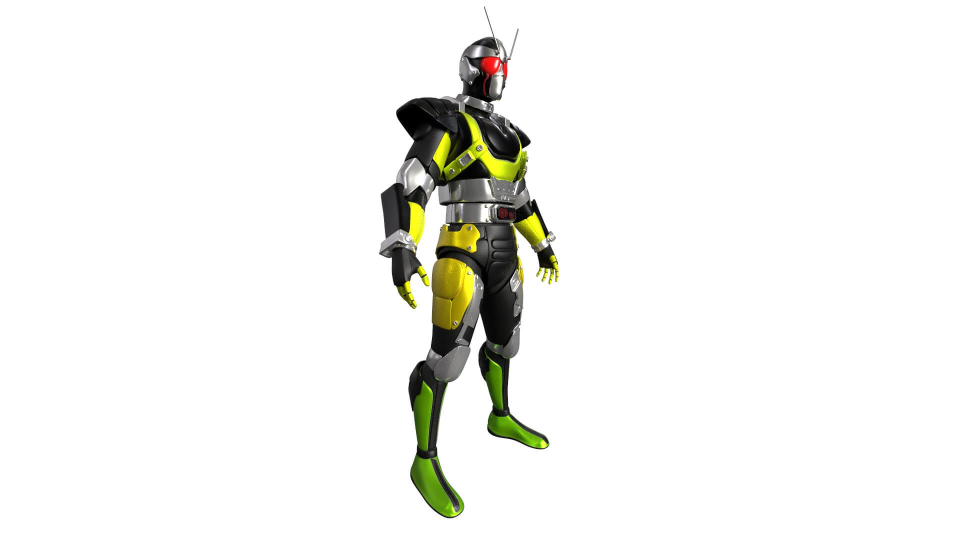 Kamen Rider RX Robo With Vortech Shooter - 3D Model by jaka ardian