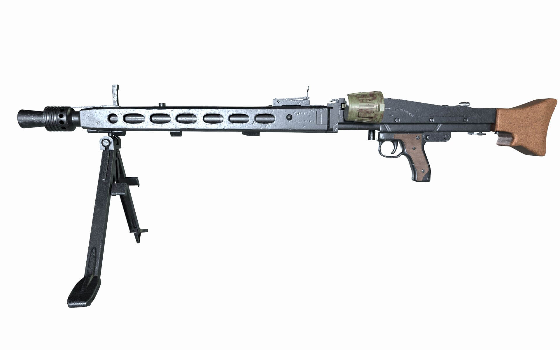 Machine Gun 42 - 3D Model by jaka ardian