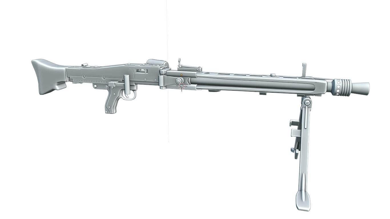 Machine Gun 42 - 3D Model by jaka ardian