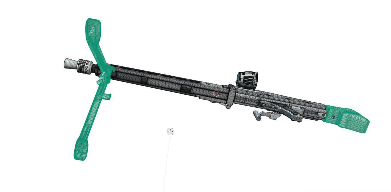 Machine Gun 42 - 3D Model by jaka ardian