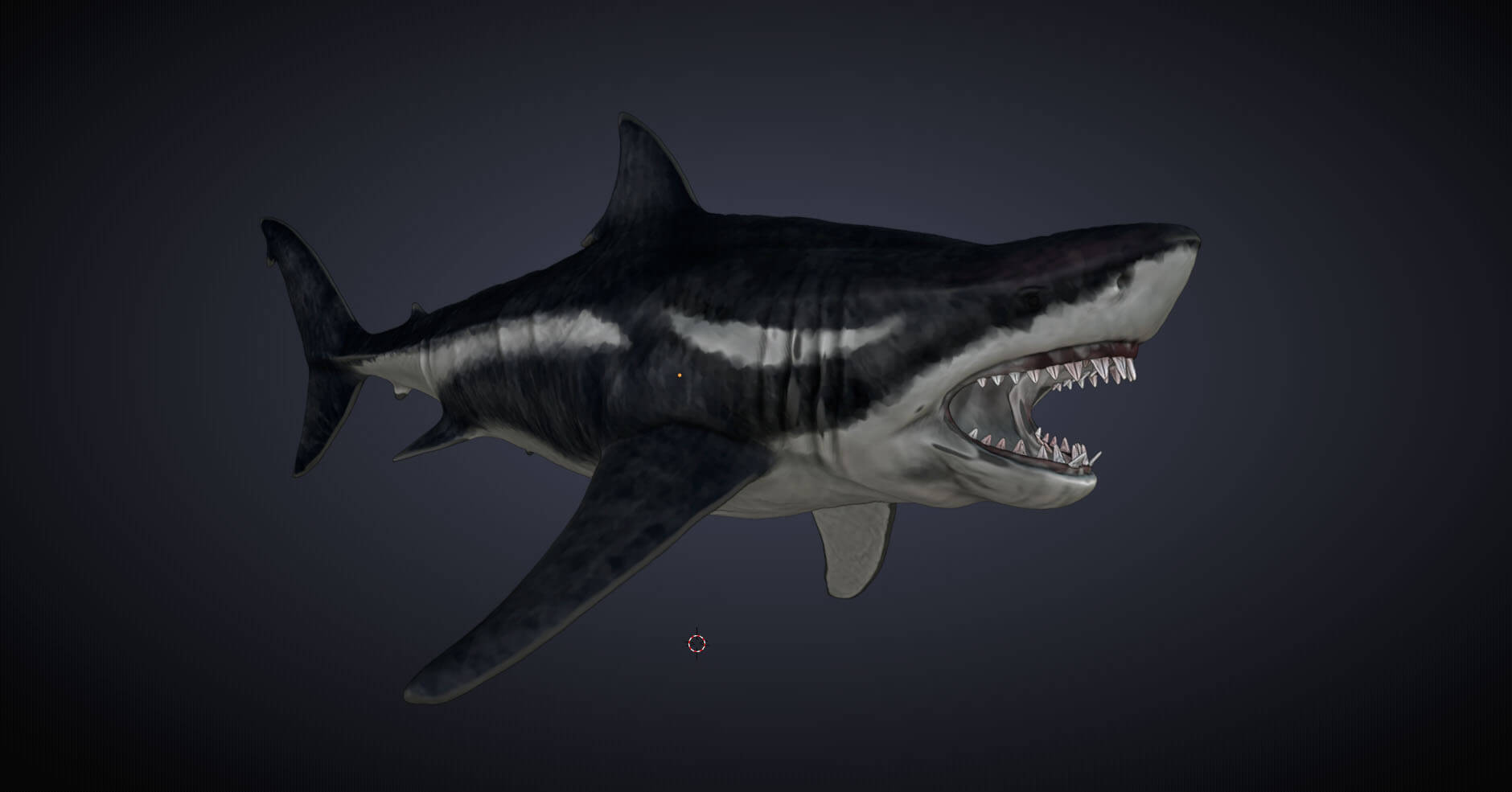 Megalodon Shark - 3D Model by jaka ardian