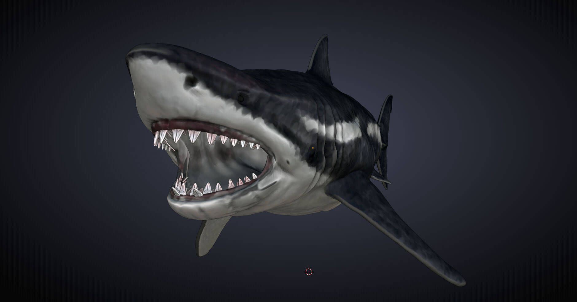 Megalodon Shark - 3D Model by jaka ardian