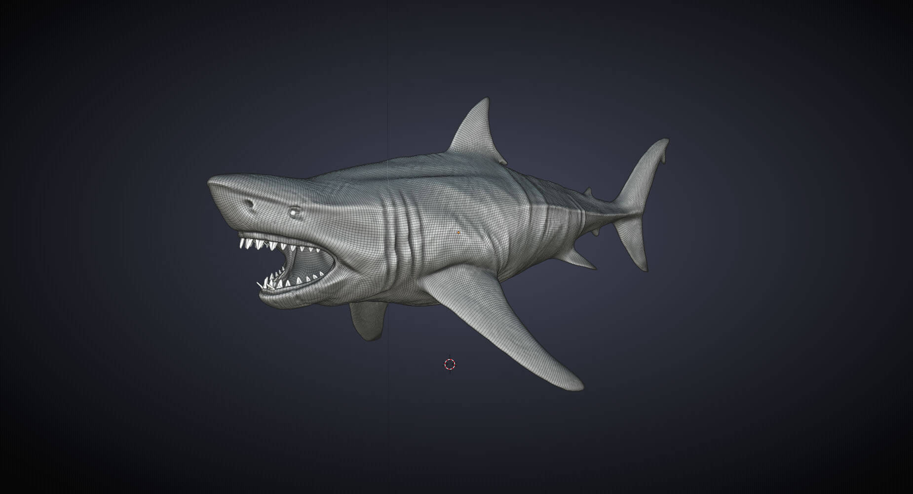 Megalodon Shark - 3D Model by jaka ardian