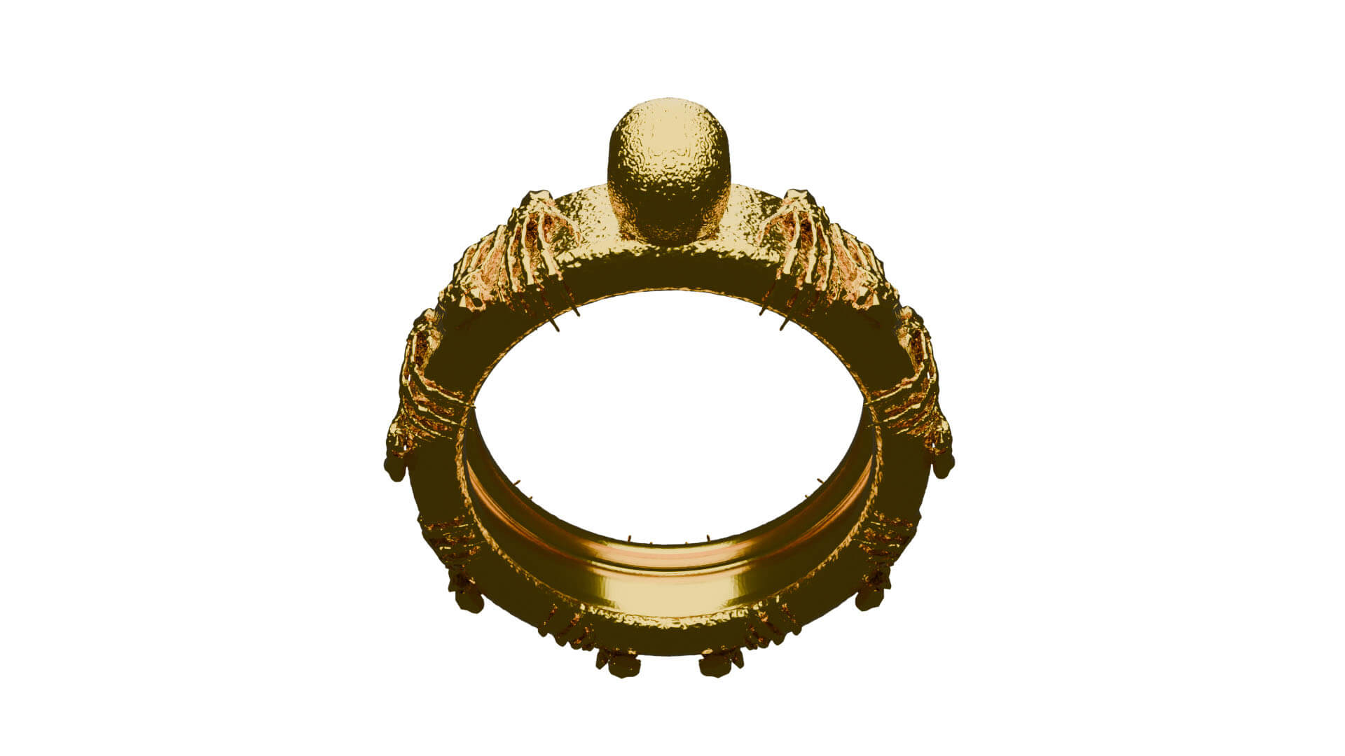 Skull Rings Scary - 3D Model by jaka ardian