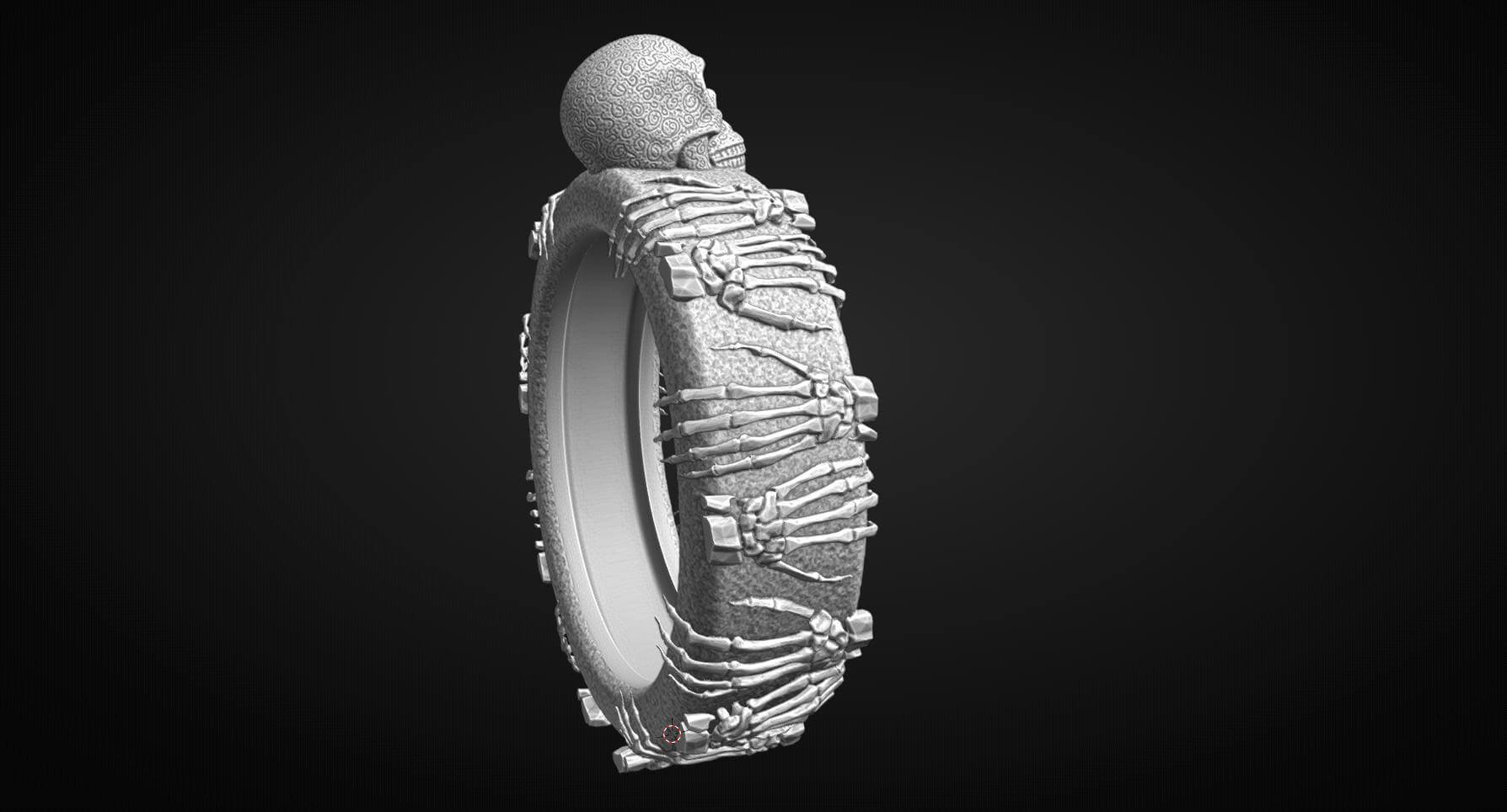 Skull Rings Scary - 3D Print Model by jaka ardian