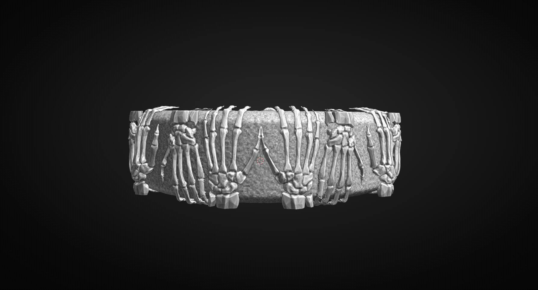 Skull Rings Scary - 3D Print Model by jaka ardian