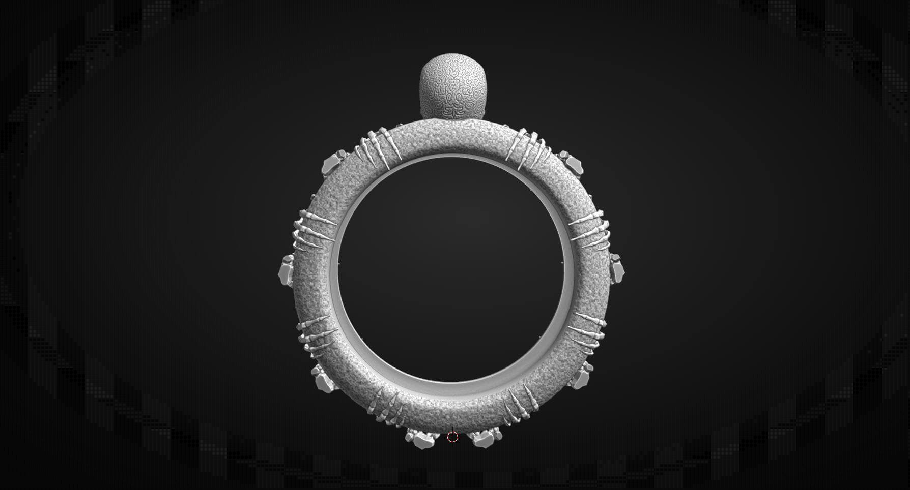 Skull Rings Scary - 3D Model by jaka ardian