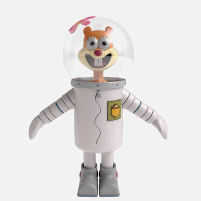 Sandy Cheeks - 3D Model by jaka ardian