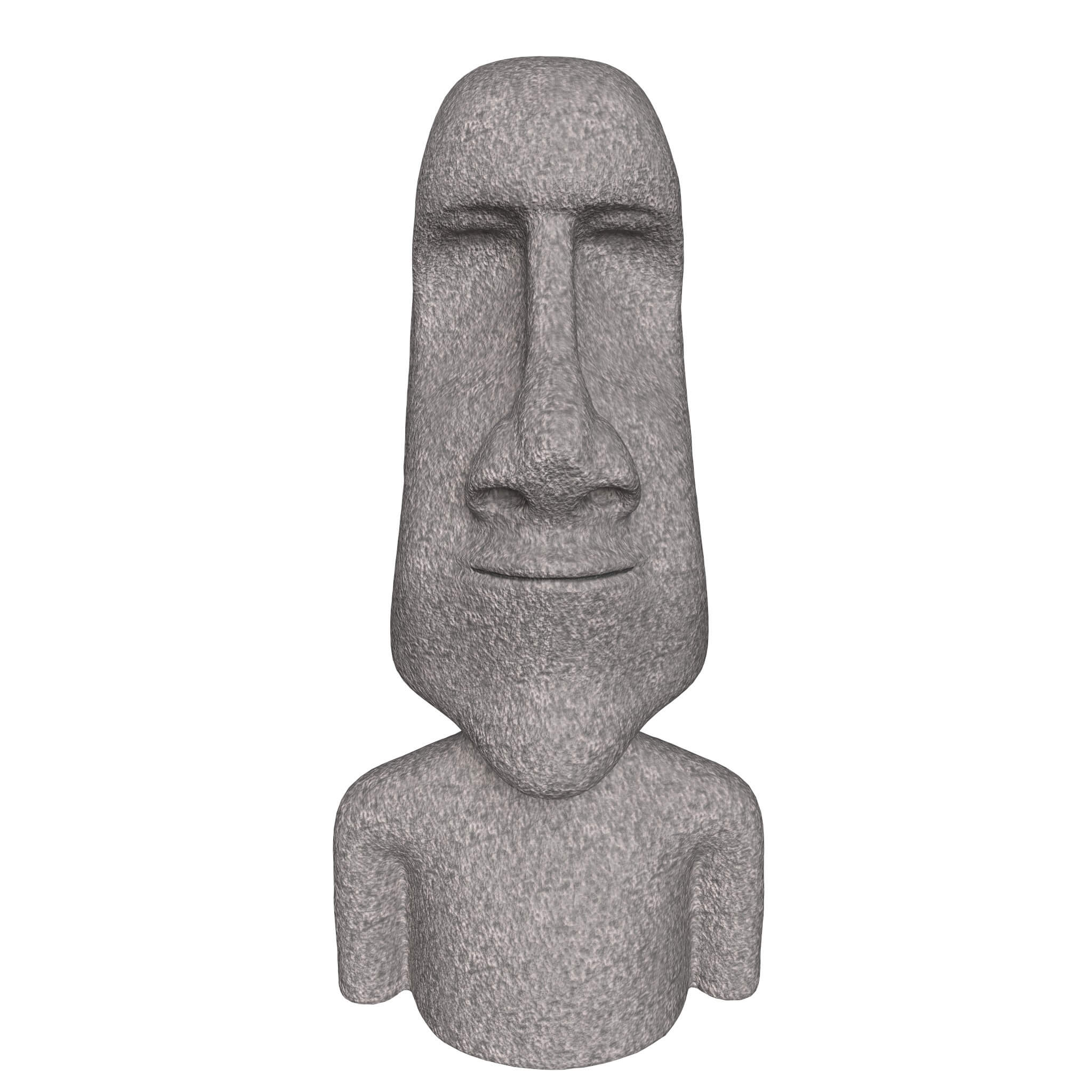 Moai Stone Head - 3D Model by jaka ardian