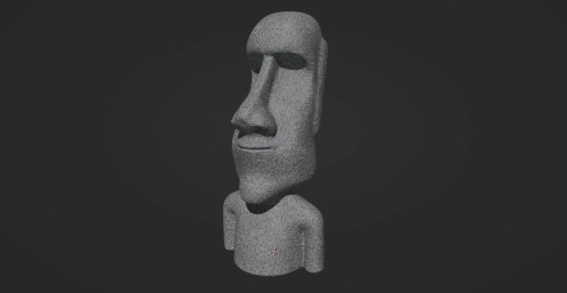 Moai Stone Head - 3D Model by jaka ardian