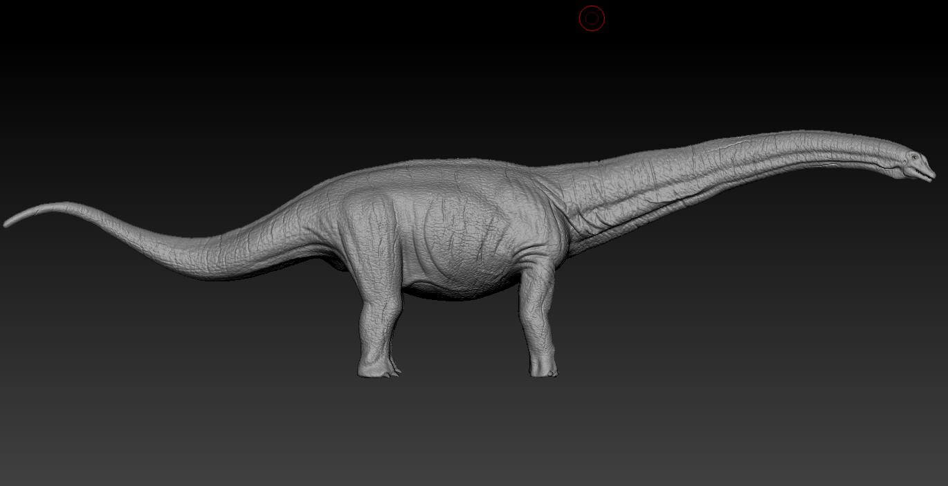 Titanosaurus Giant Lizard - 3D Model by jaka ardian