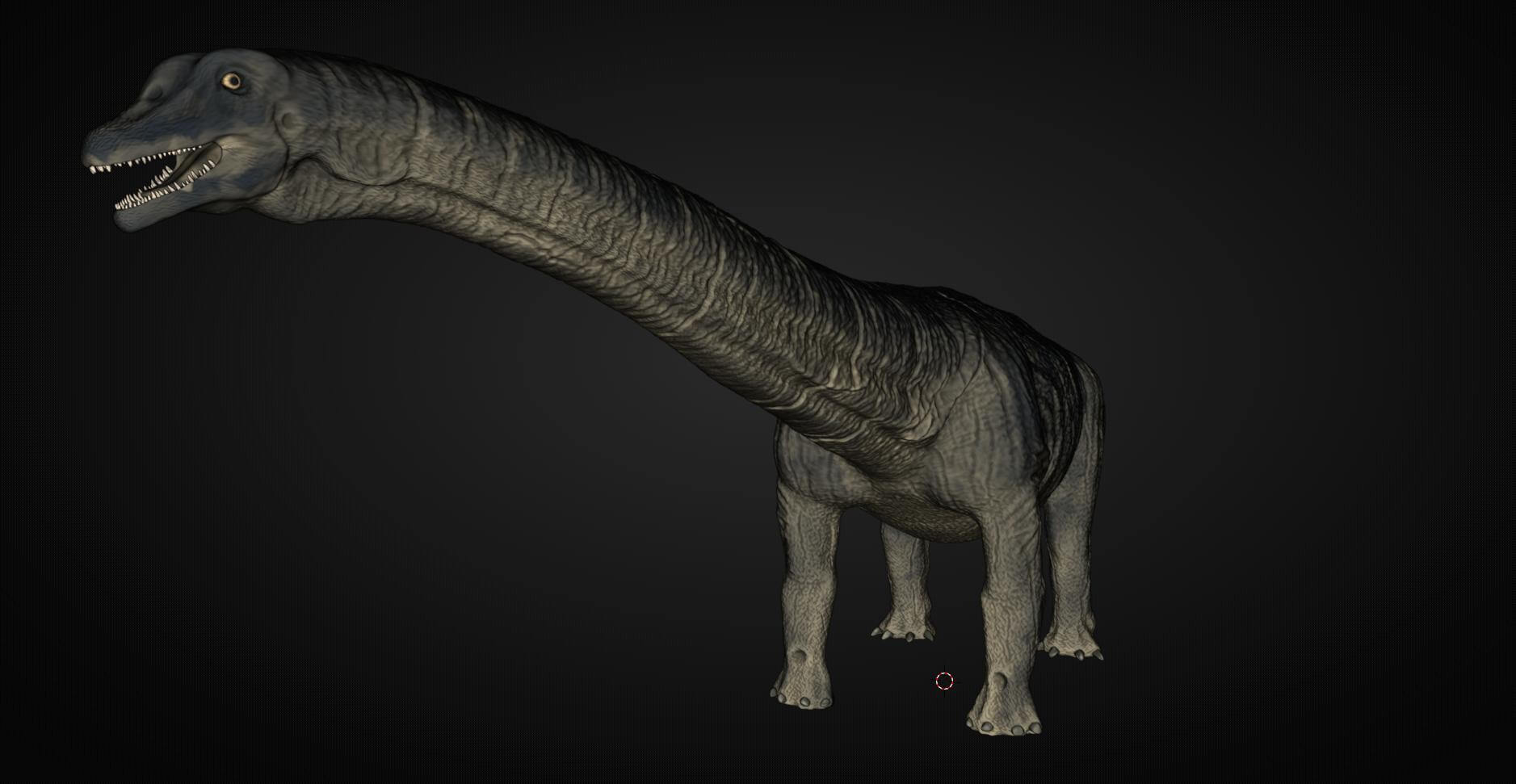 Titanosaurus Giant Lizard - 3D Model by jaka ardian