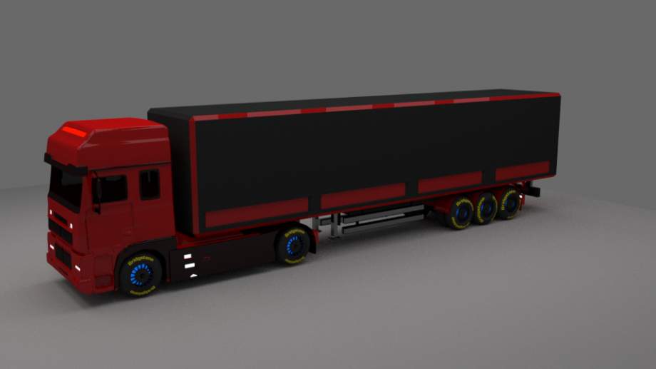 Truck DAF - 3D Model by jaka ardian