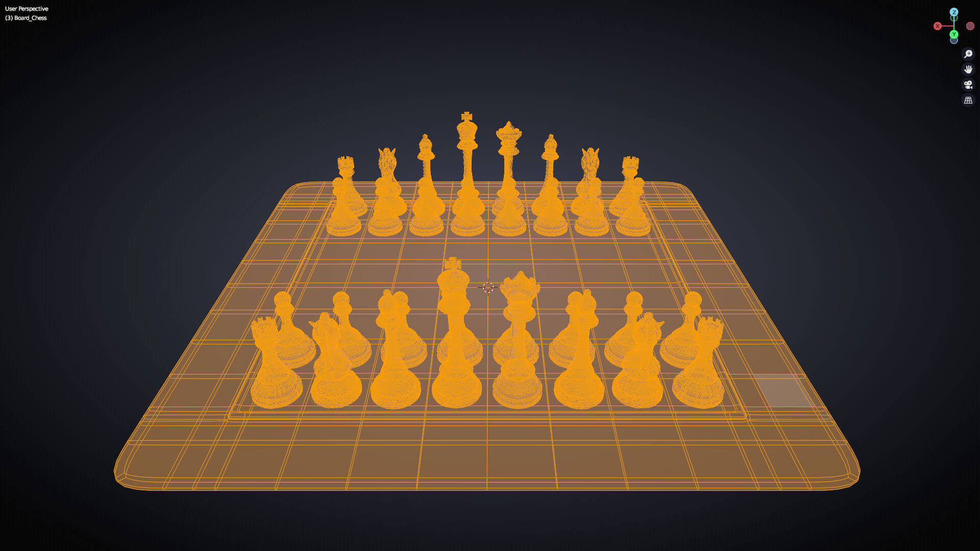 Wooden Chess - 3D Model by jaka ardian