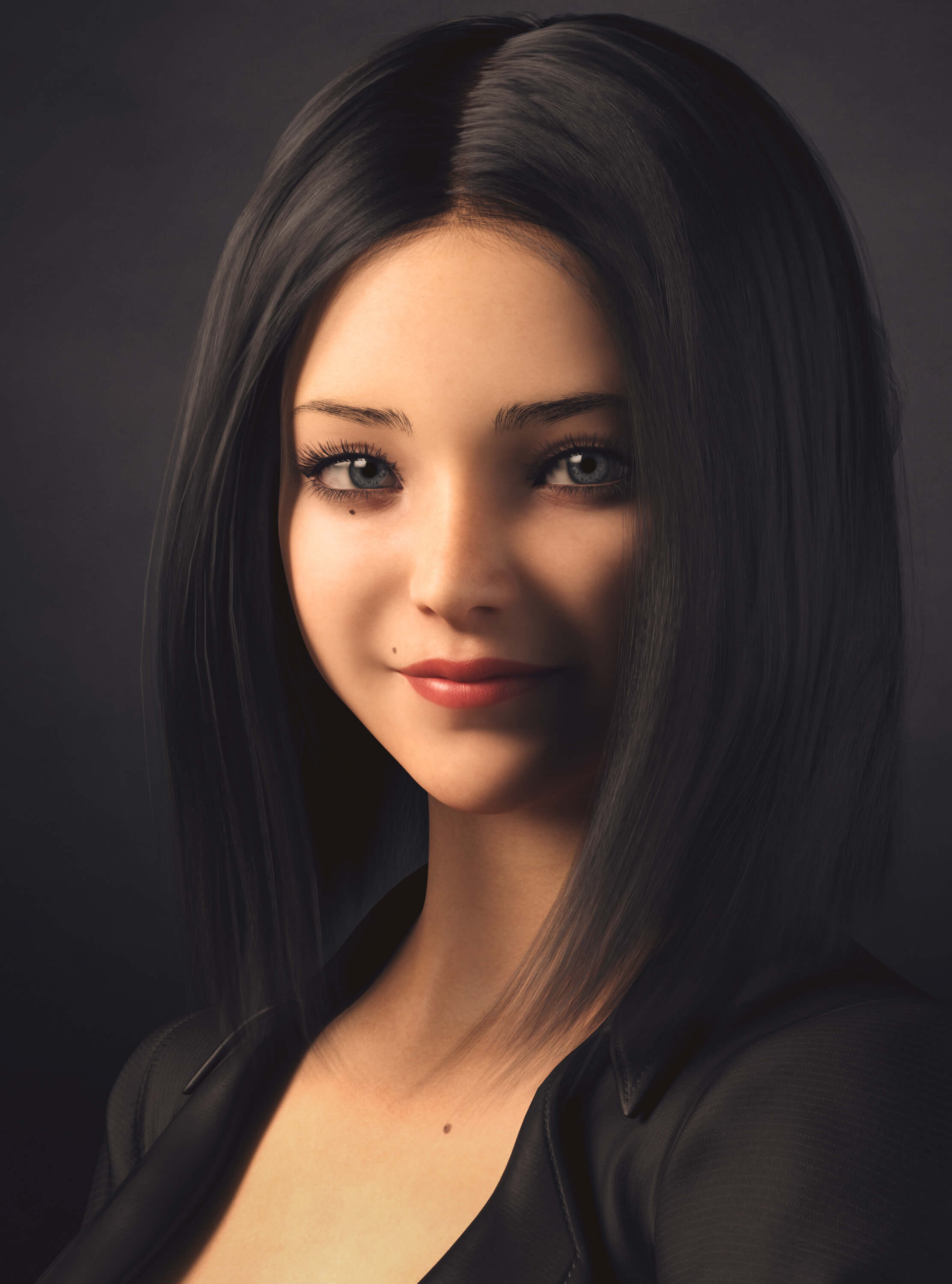 Alice portraits 3D Render, Digital Art by jakonoid