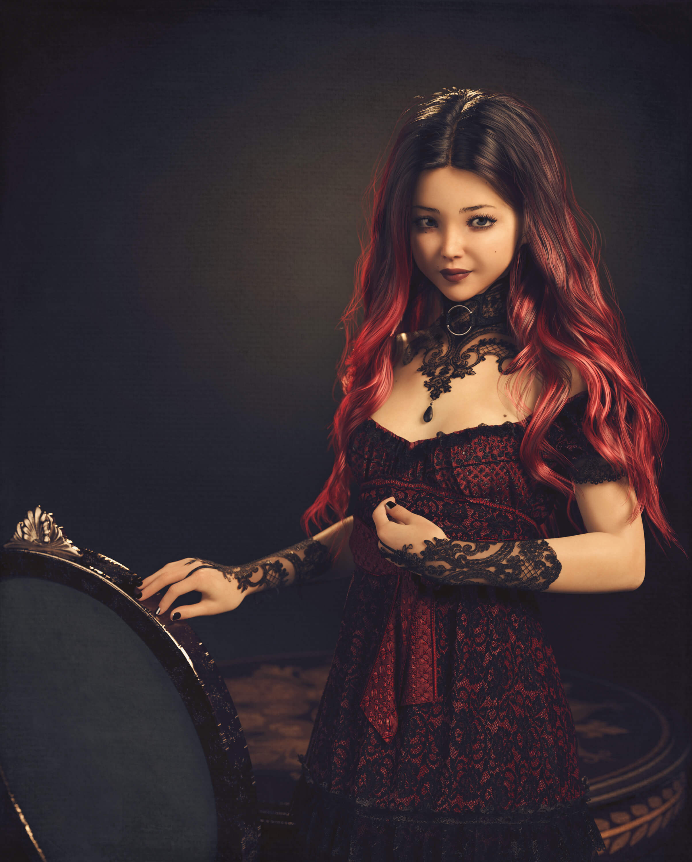 Alice teen portraits 3D Render, Digital Art by jakonoid