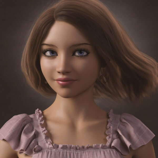 Alannah portrait 3D Render | RenderHub Gallery