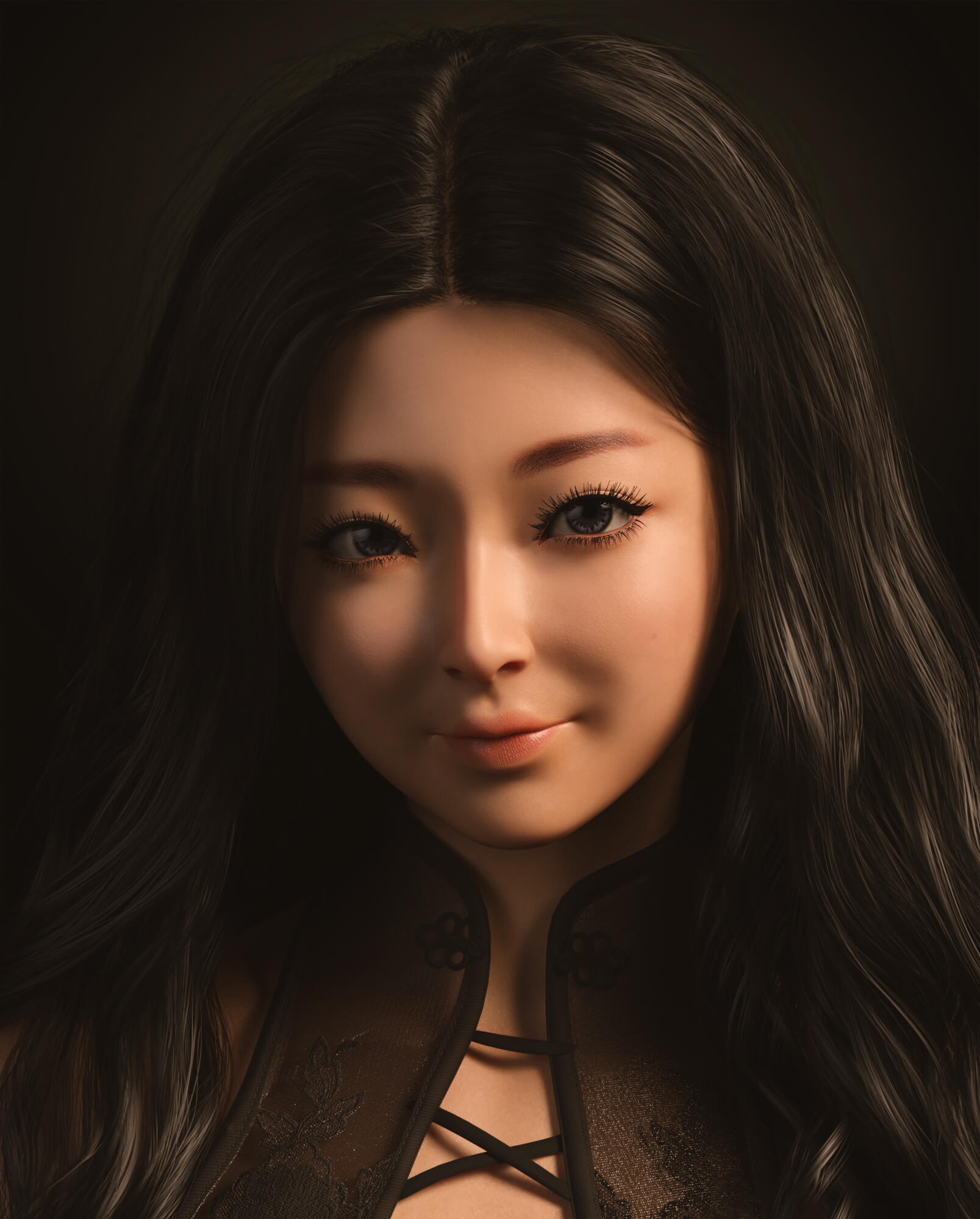 Eden portraits 3D Render, Digital Art by jakonoid