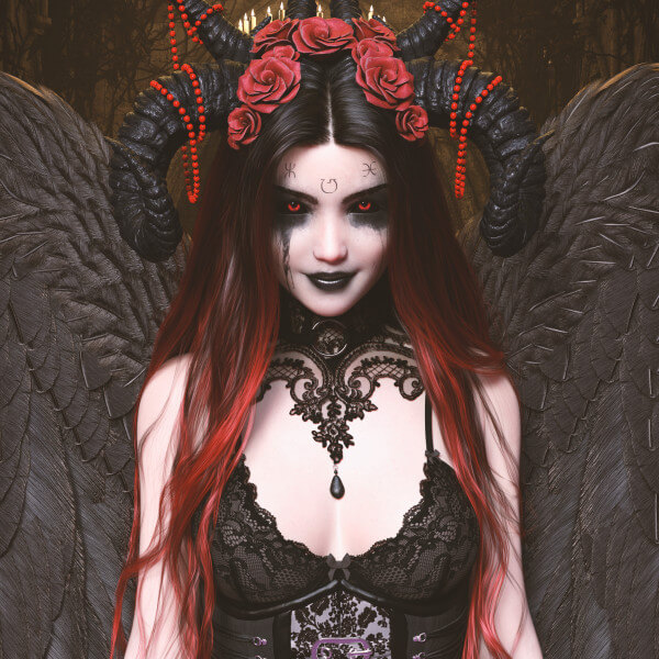 Aisha the succubus 3D Render | RenderHub Gallery