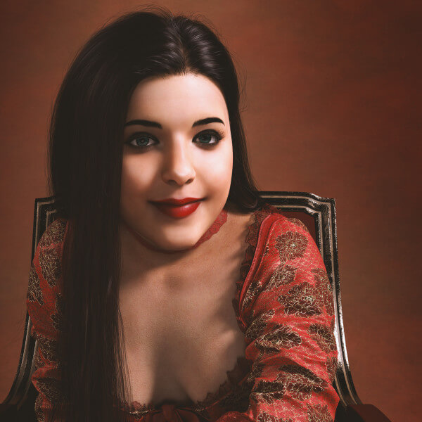 Juliana gothic portrait 3D Render | RenderHub Gallery