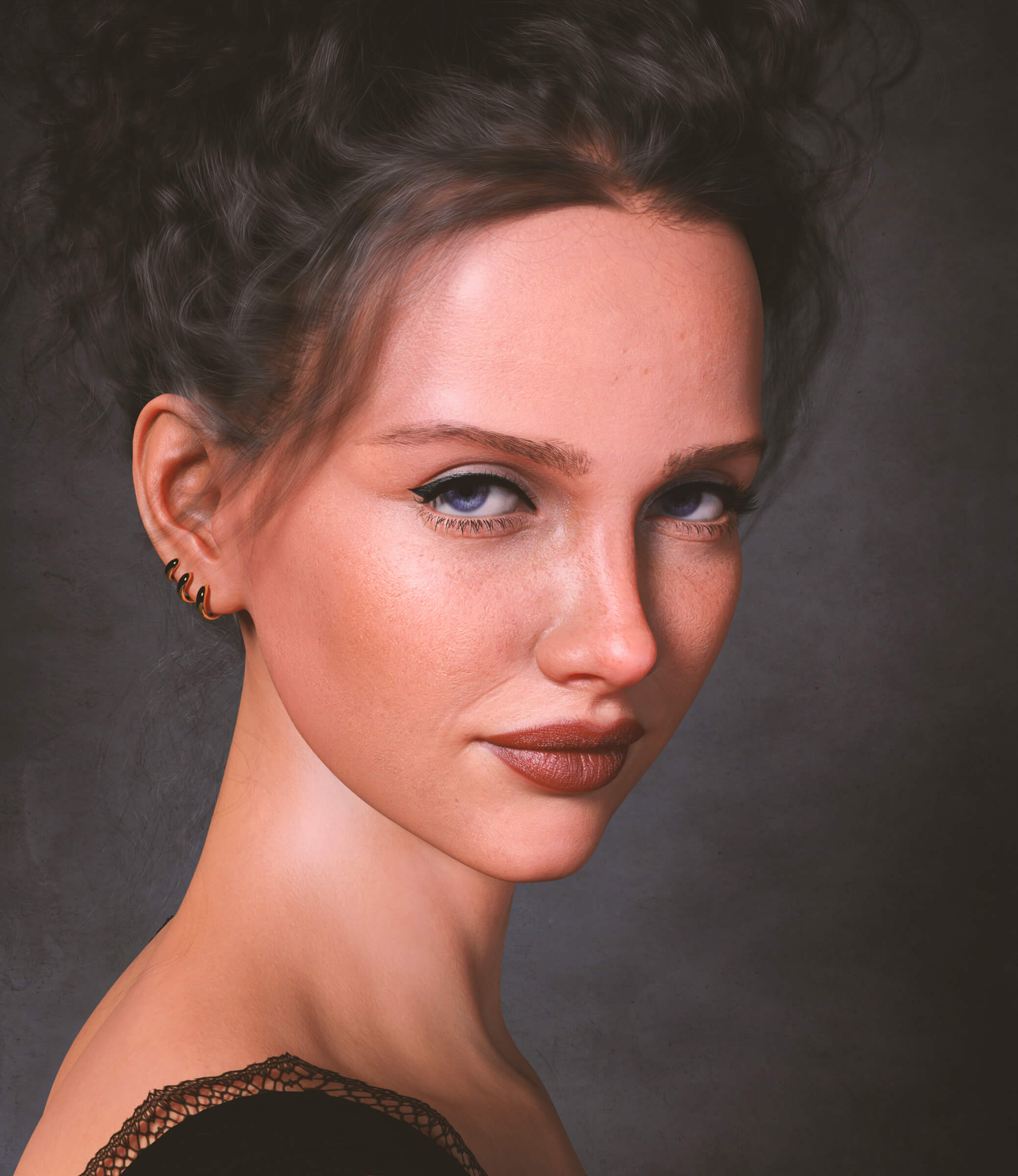 Madison portrait 2 3D Render, Digital Art by jakonoid