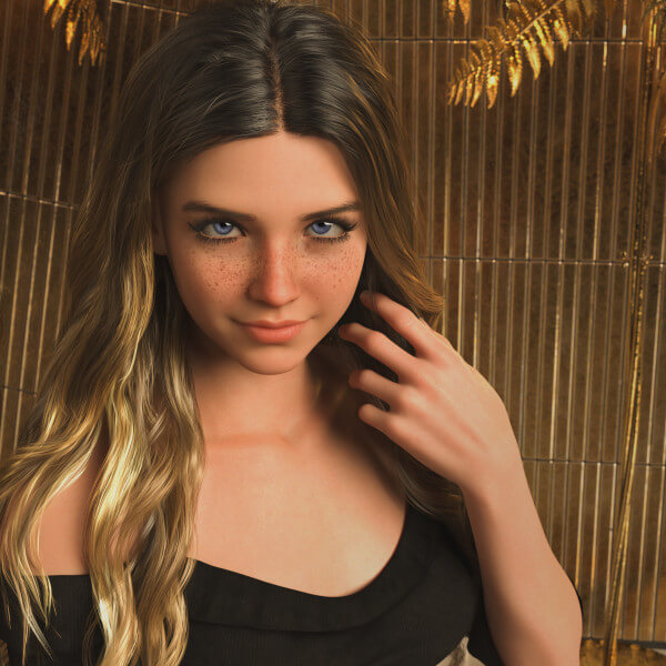 Maya portrait 3D Render, Digital Art by jakonoid