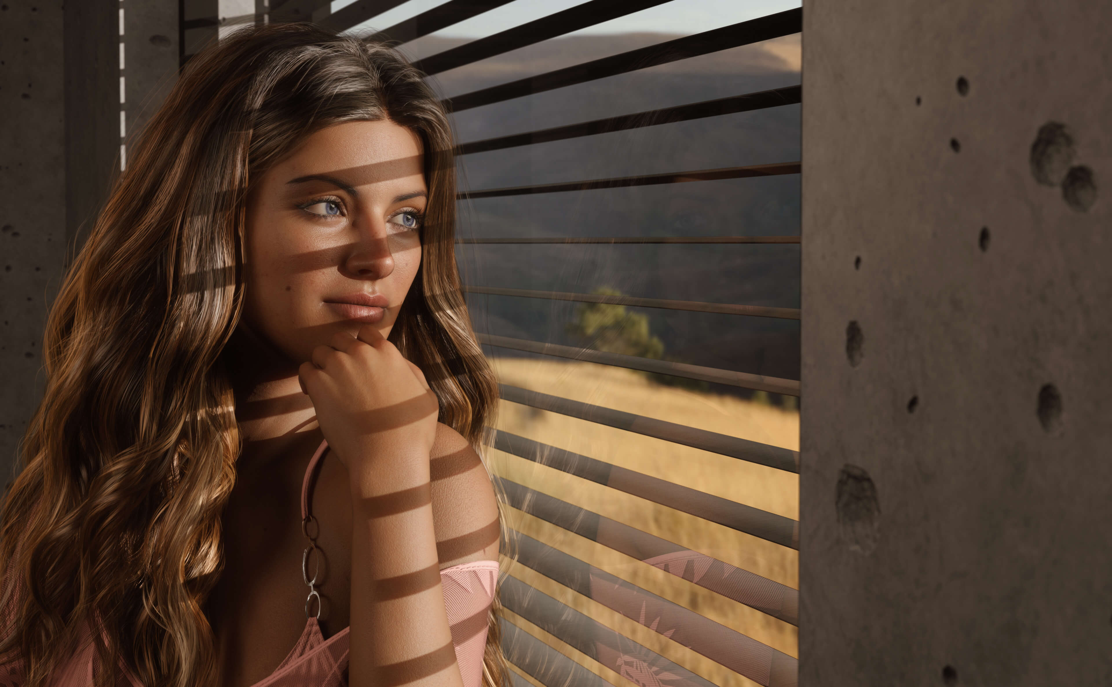 Rosa Maria portrait 3D Render, Digital Art by jakonoid