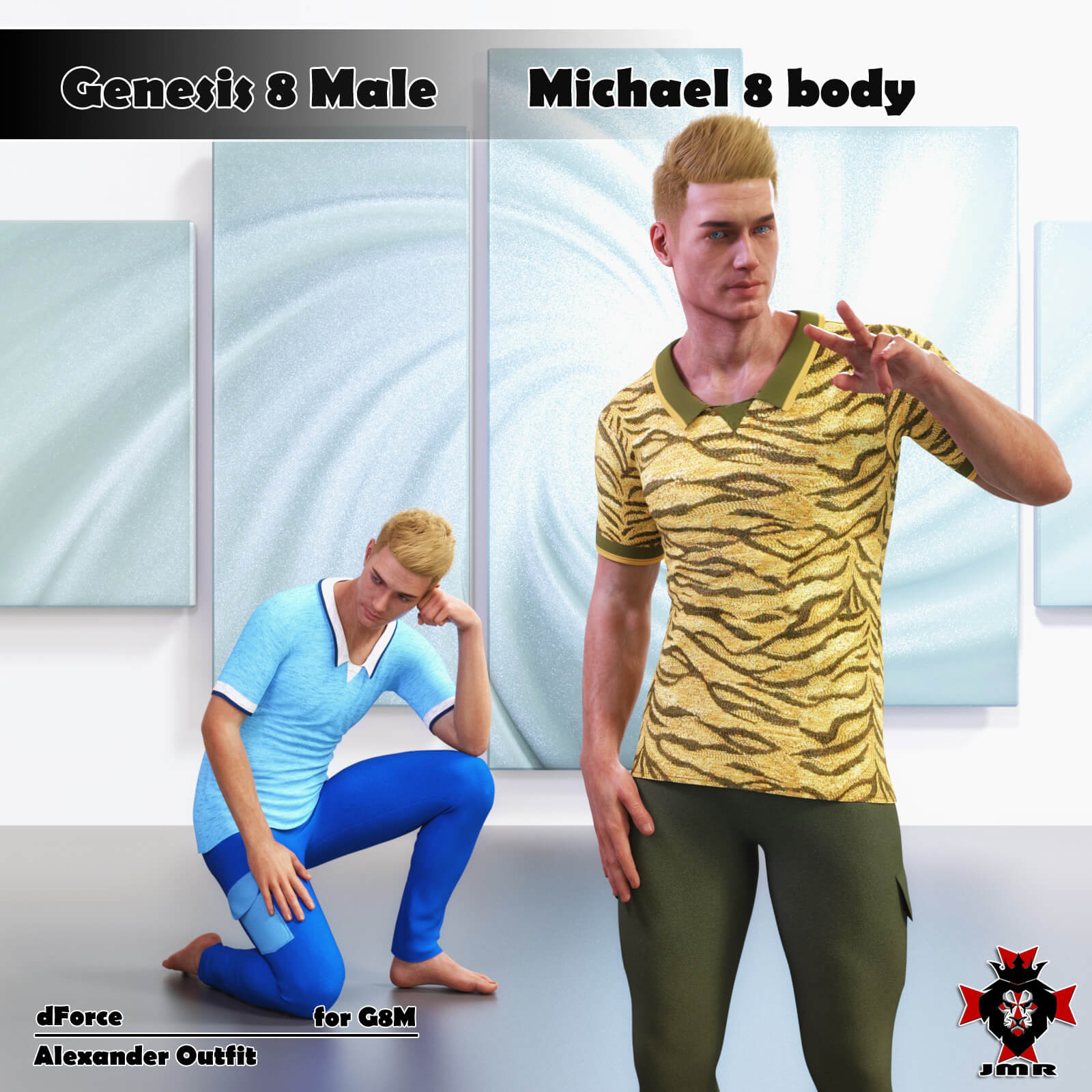 JMR dForce Alexander Outfit for G8M - Daz Content by JaMaRe