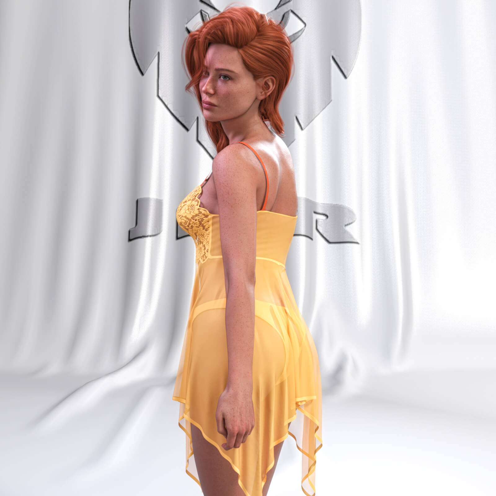 JMR dForce Alice Nightdress for G9F and G8F - Daz Content by JaMaRe