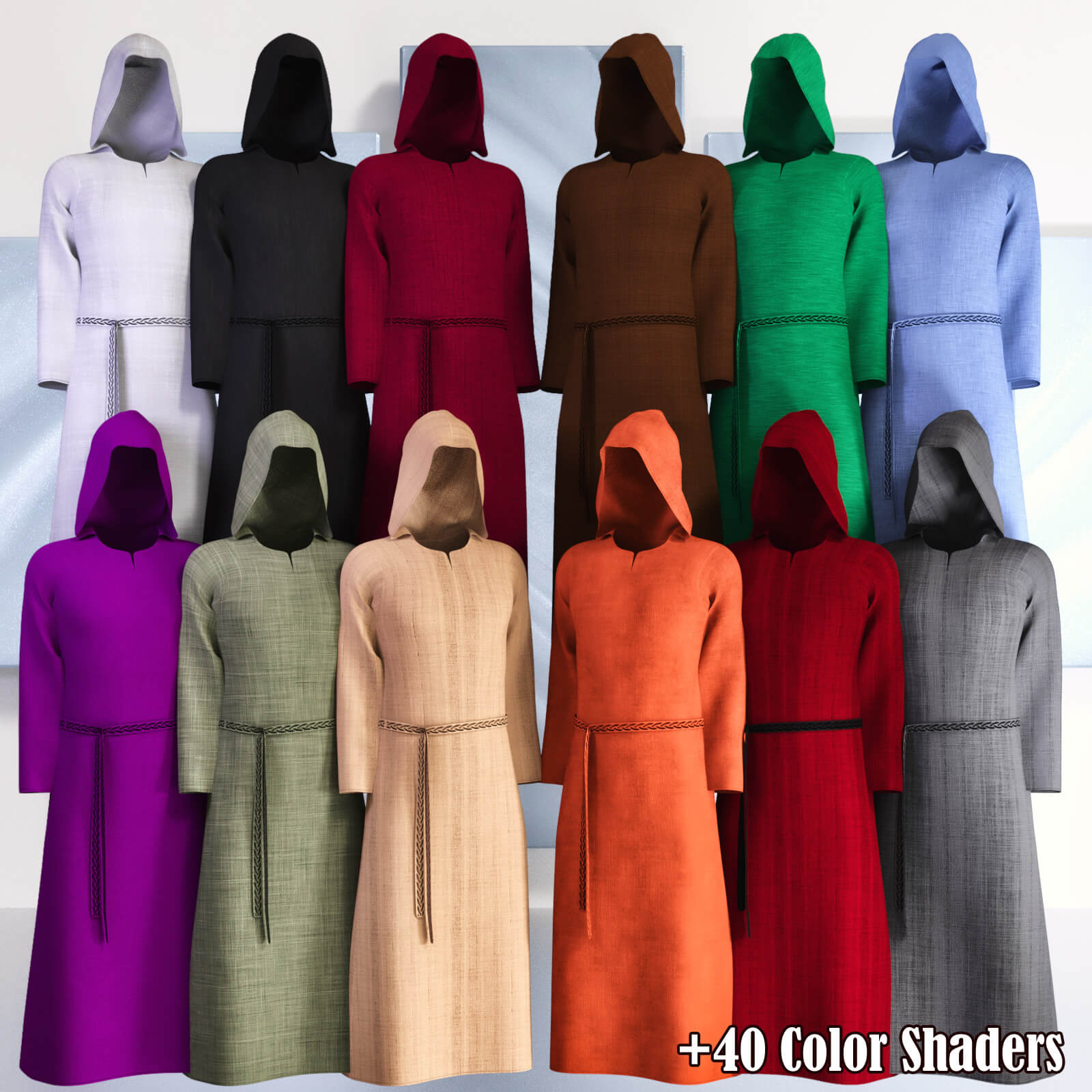 JMR dForce Alvin Monk Robe for G8M - Daz Content by JaMaRe