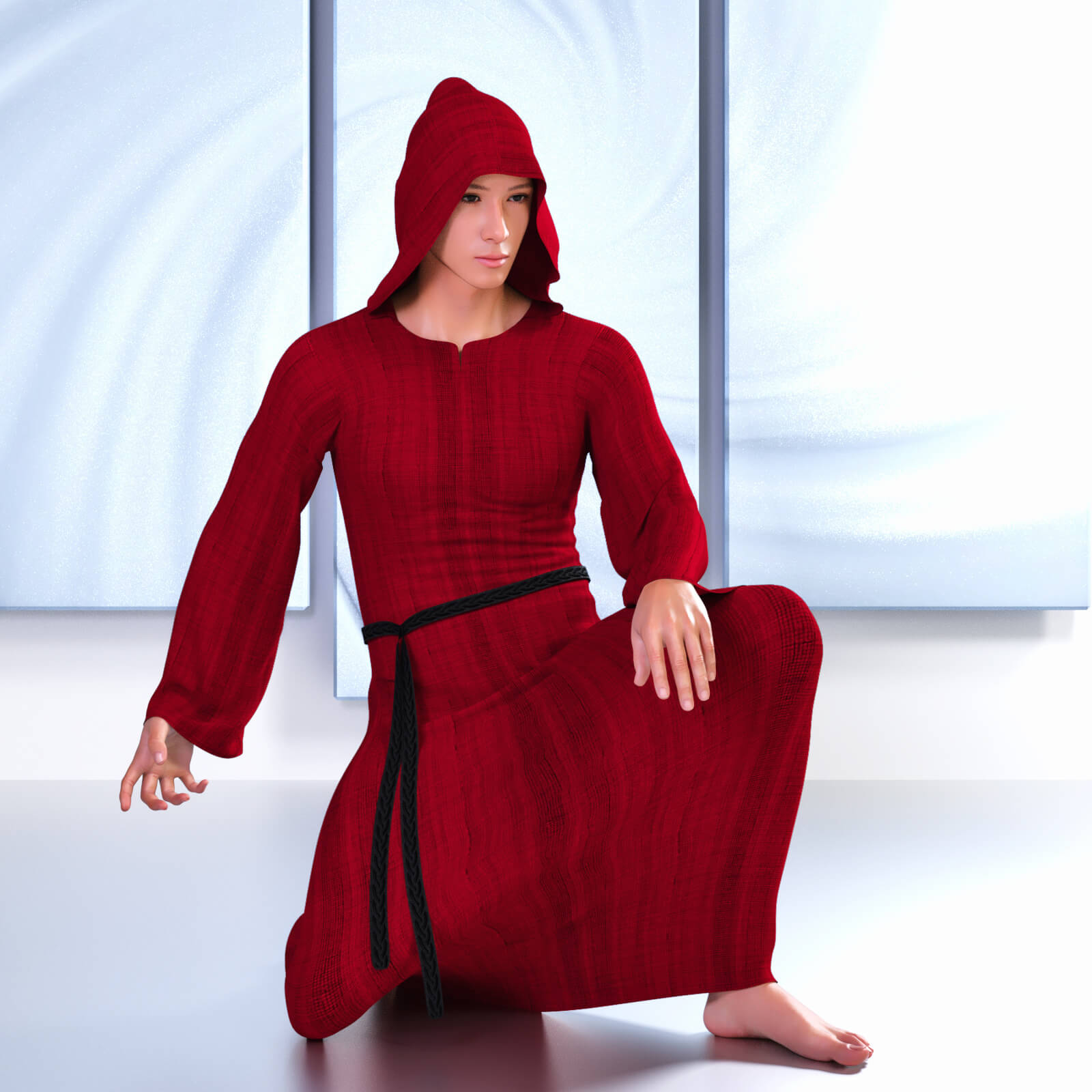 JMR dForce Alvin Monk Robe for G9M - Daz Content by JaMaRe