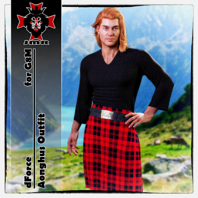 JMR dForce Aonghus Outfit for G8M - Daz Content by JaMaRe