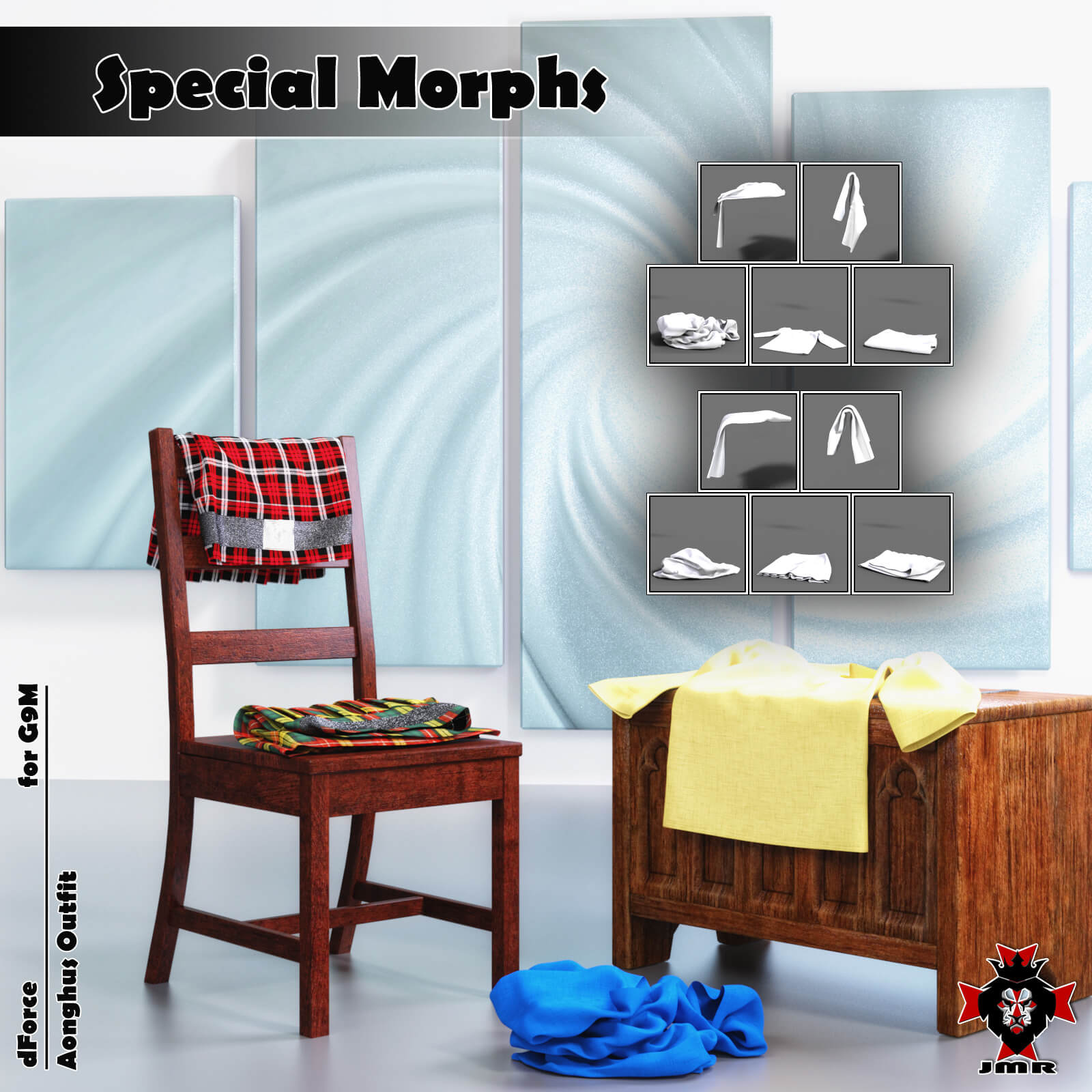 JMR dForce Aonghus Outfit for G9M - Daz Content by JaMaRe