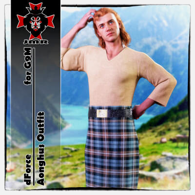 JMR dForce Aonghus Outfit for G9M - Daz Content by JaMaRe