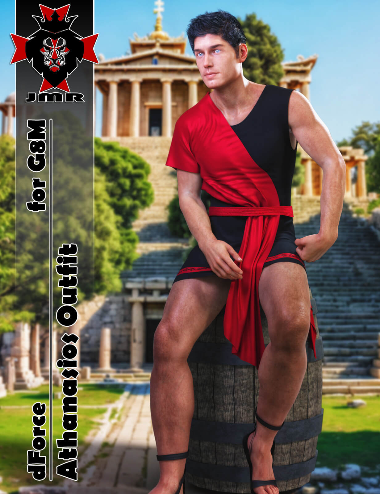 JMR dForce Athanasios Outfit for G8M - Daz Content by JaMaRe