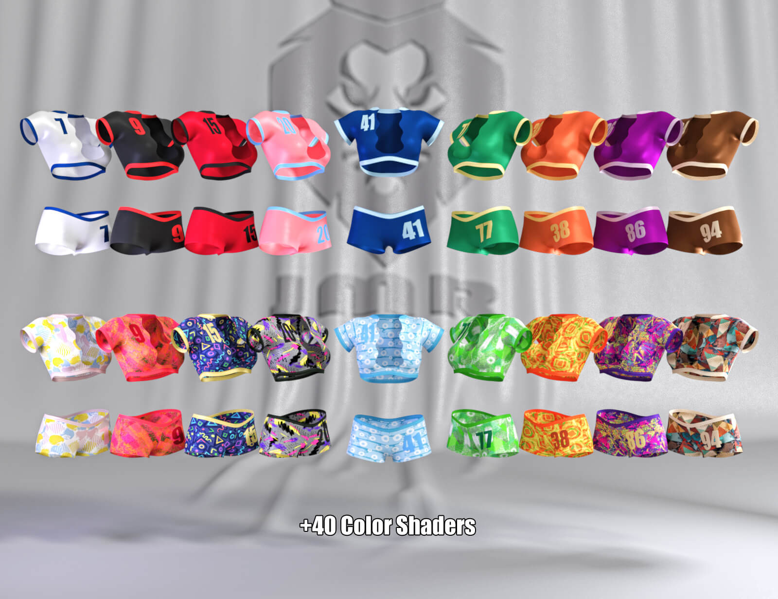 JMR dForce Blanka Sportswear for G9F - Daz Content by JaMaRe