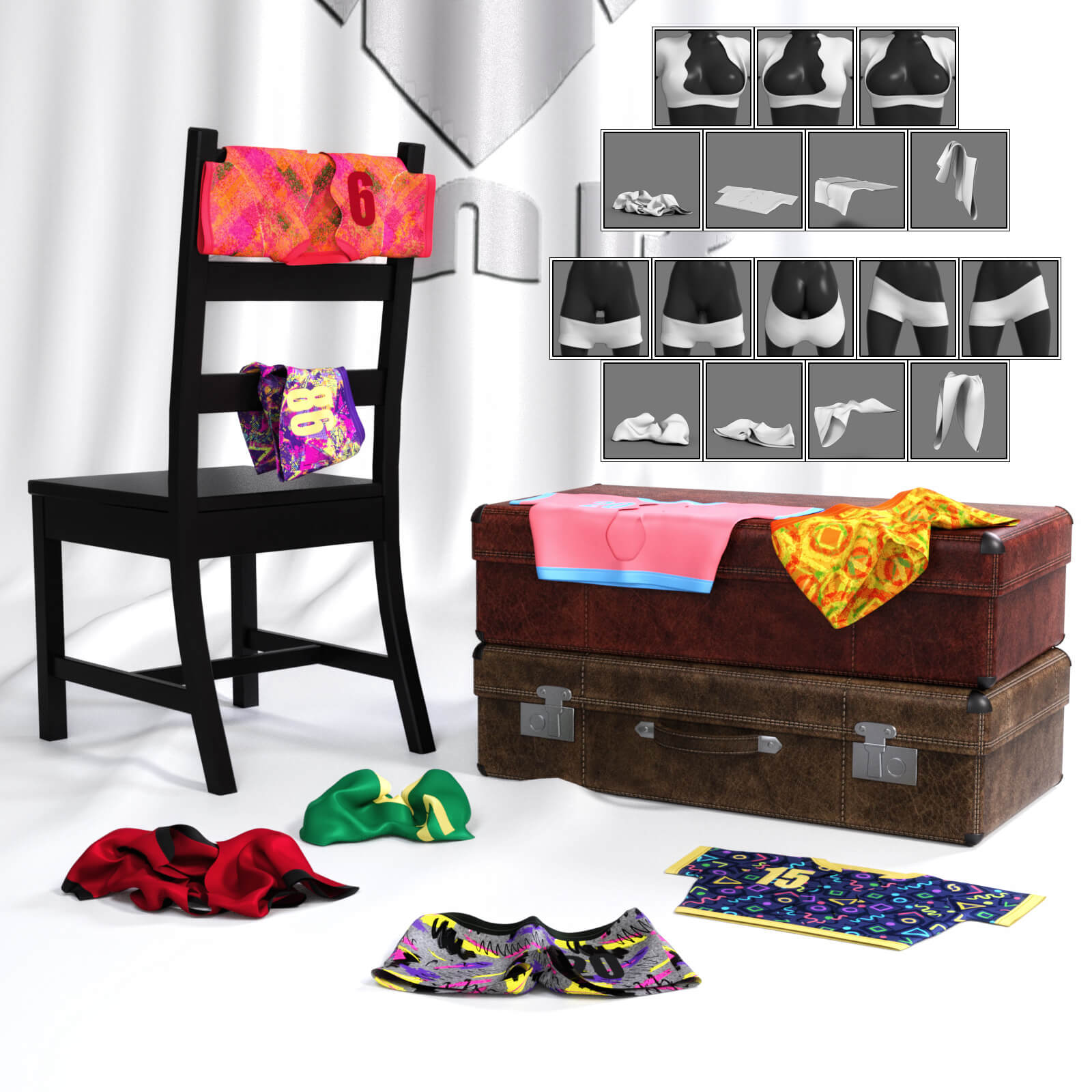 JMR dForce Blanka Sportswear for G9F - Daz Content by JaMaRe