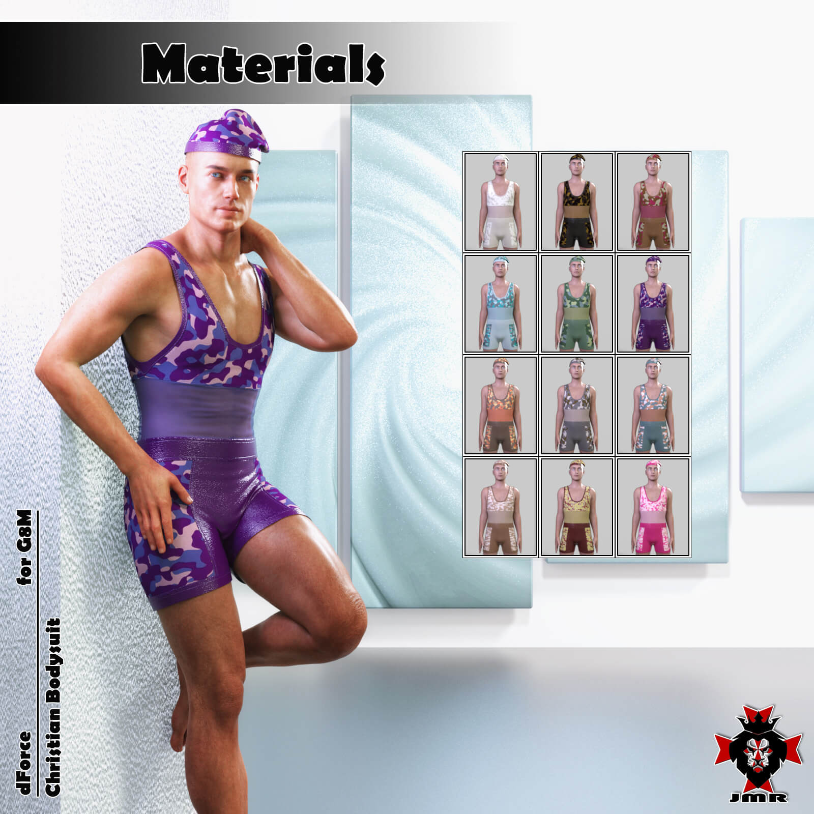 JMR dForce Christian Bodysuit for G8M - Daz Content by JaMaRe