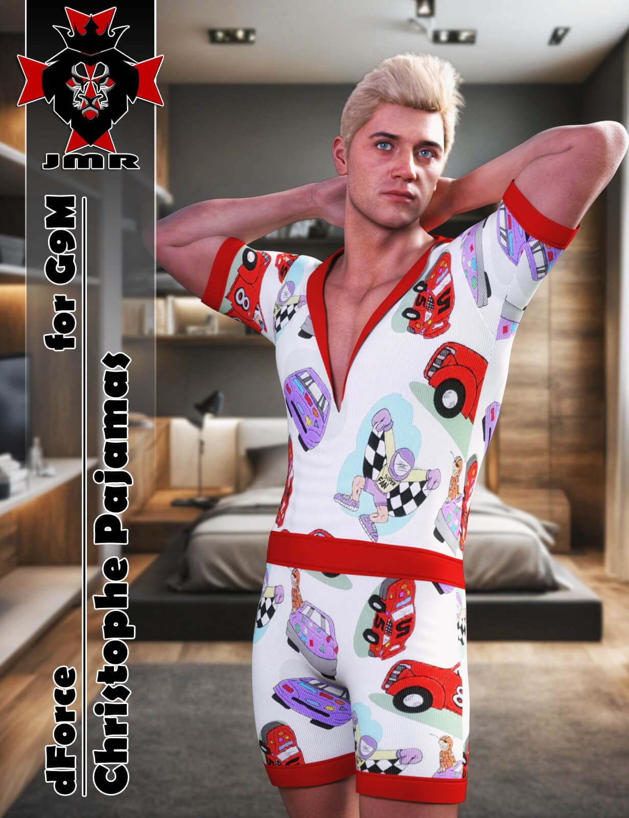 JMR dForce Christophe Pajamas for G9M - Daz Content by JaMaRe