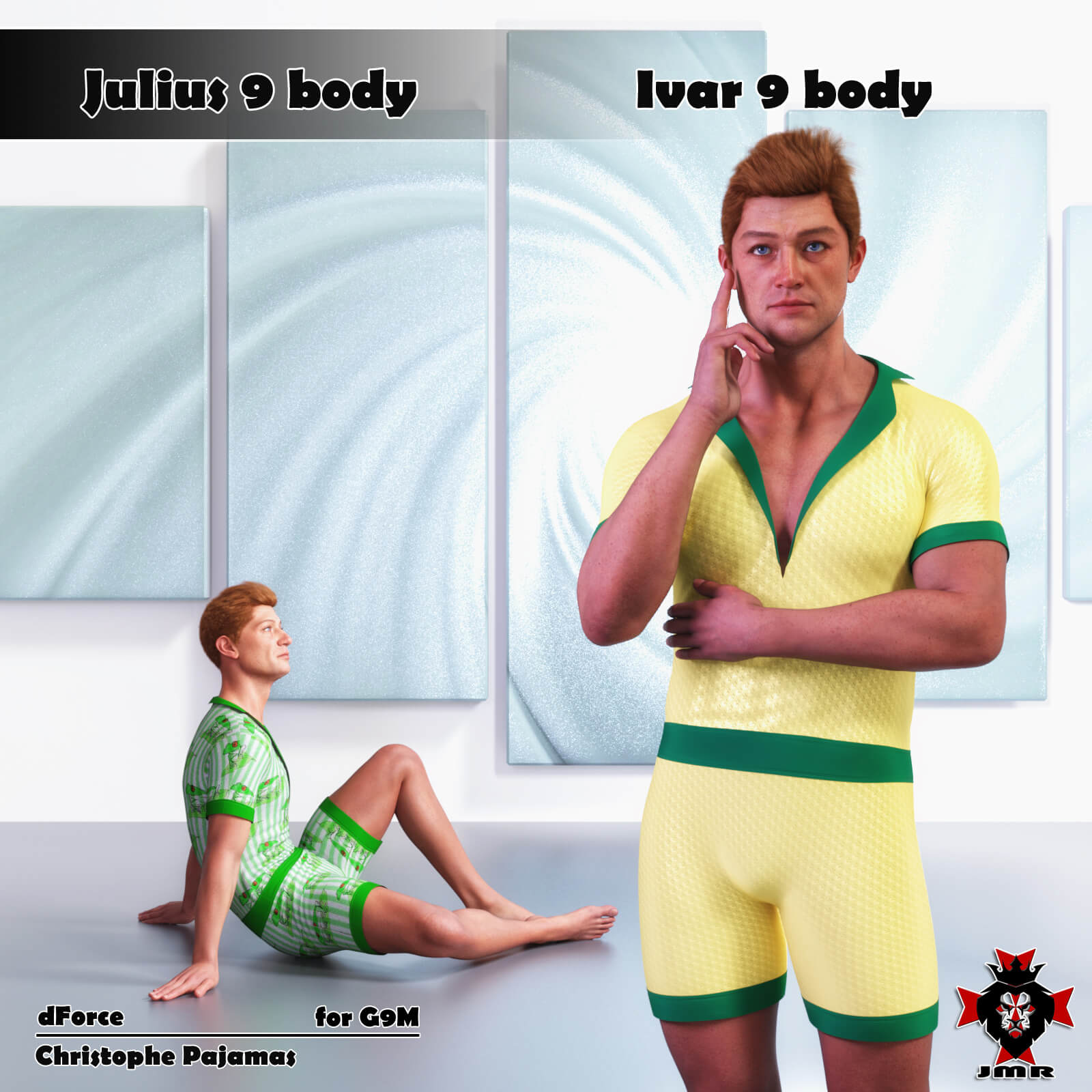 JMR dForce Christophe Pajamas for G9M - Daz Content by JaMaRe