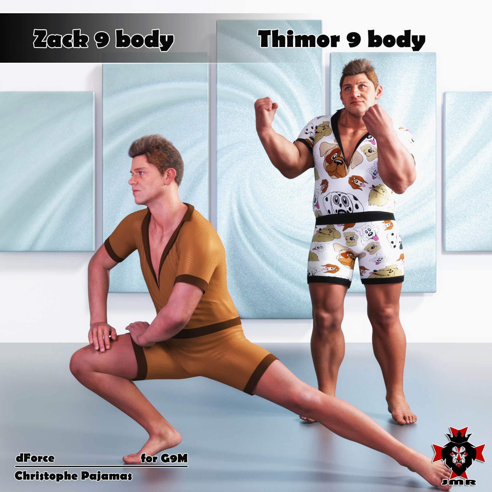 JMR dForce Christophe Pajamas for G9M - Daz Content by JaMaRe