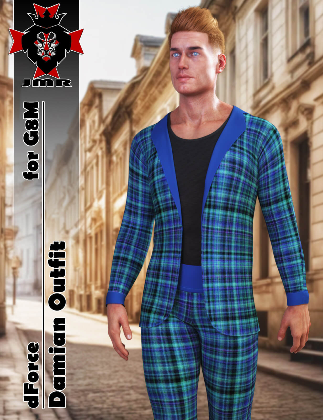 JMR dForce Damian Outfit for G8M - Daz Content by JaMaRe
