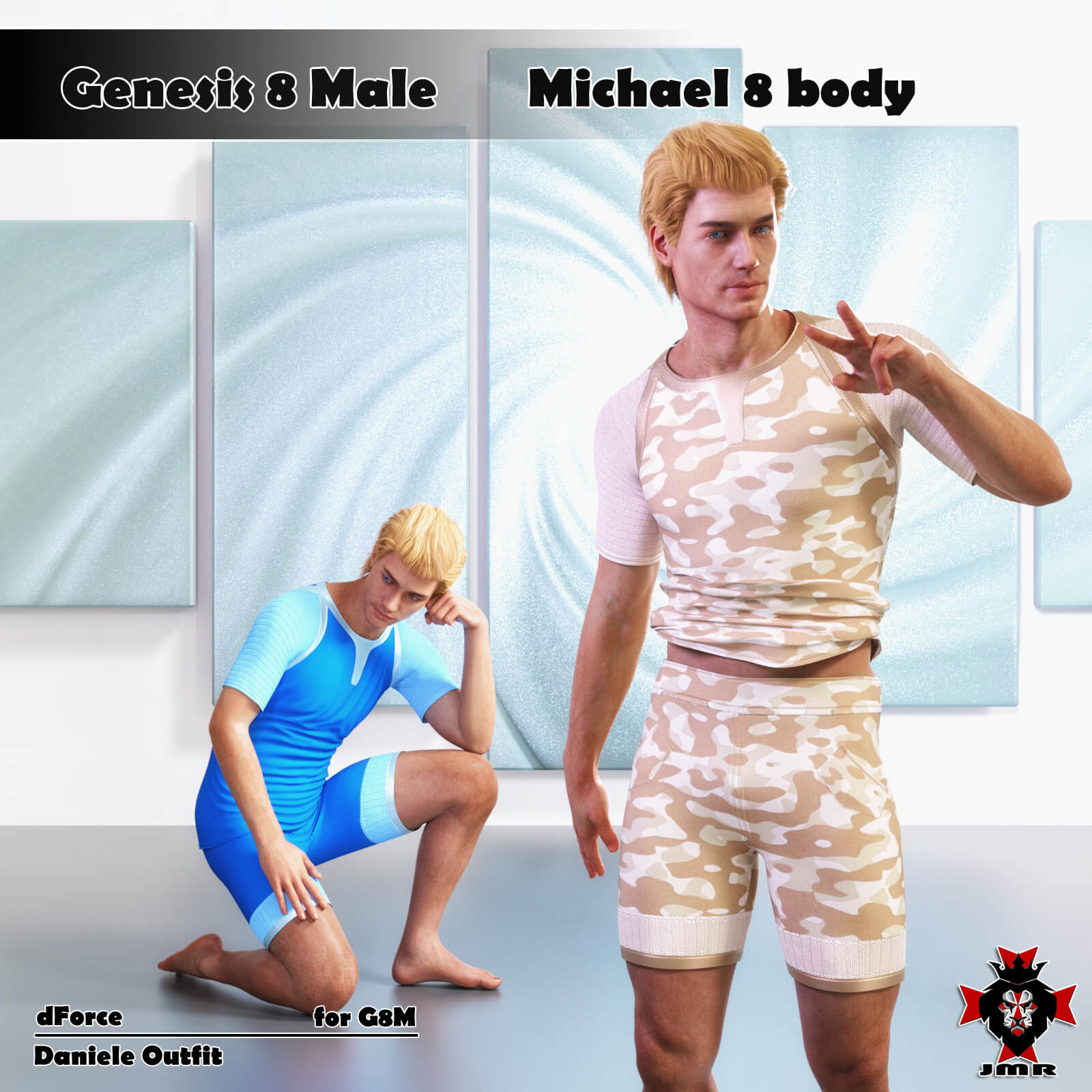 JMR dForce Daniele Outfit for G8M - Daz Content by JaMaRe
