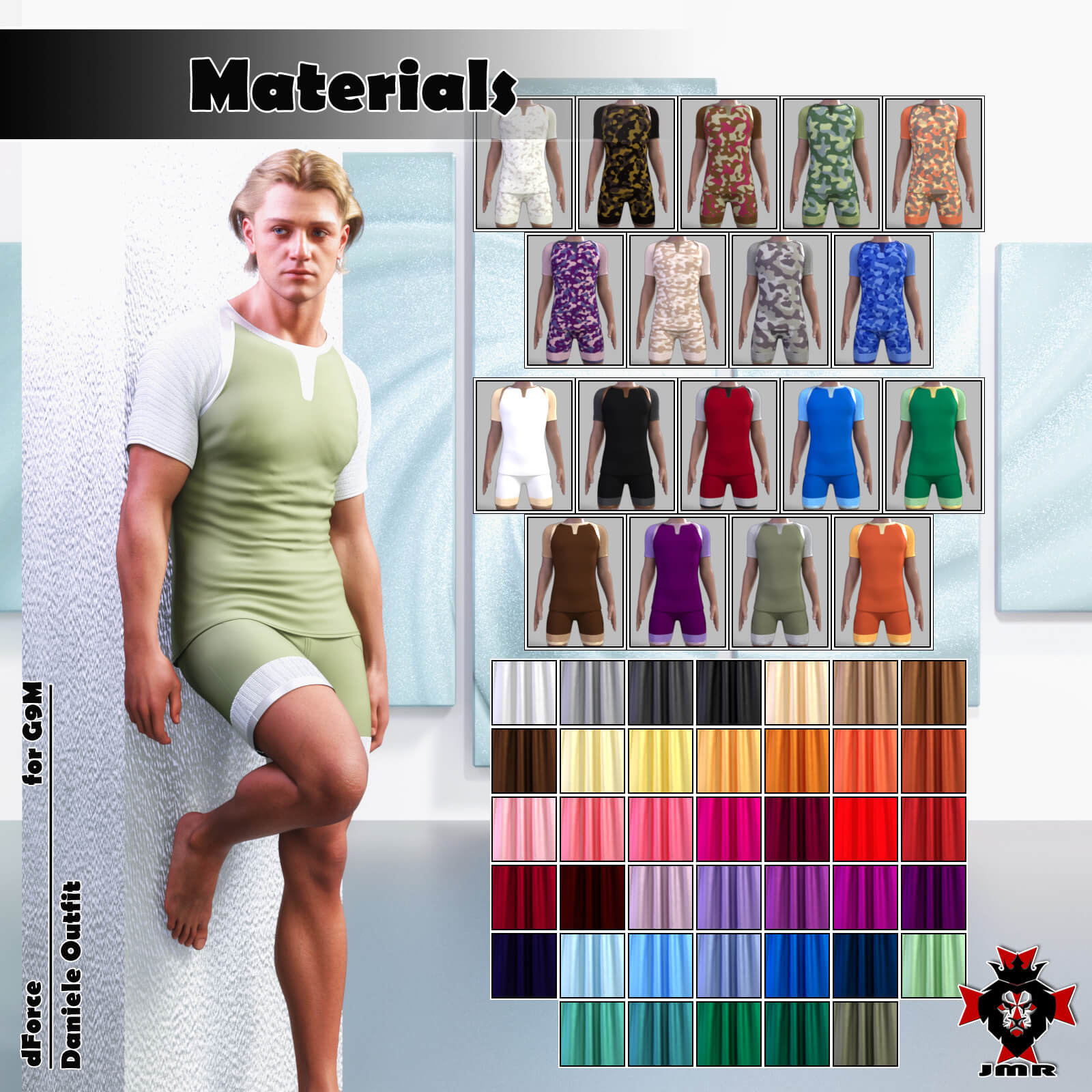 JMR dForce Daniele Outfit for G9M - Daz Content by JaMaRe