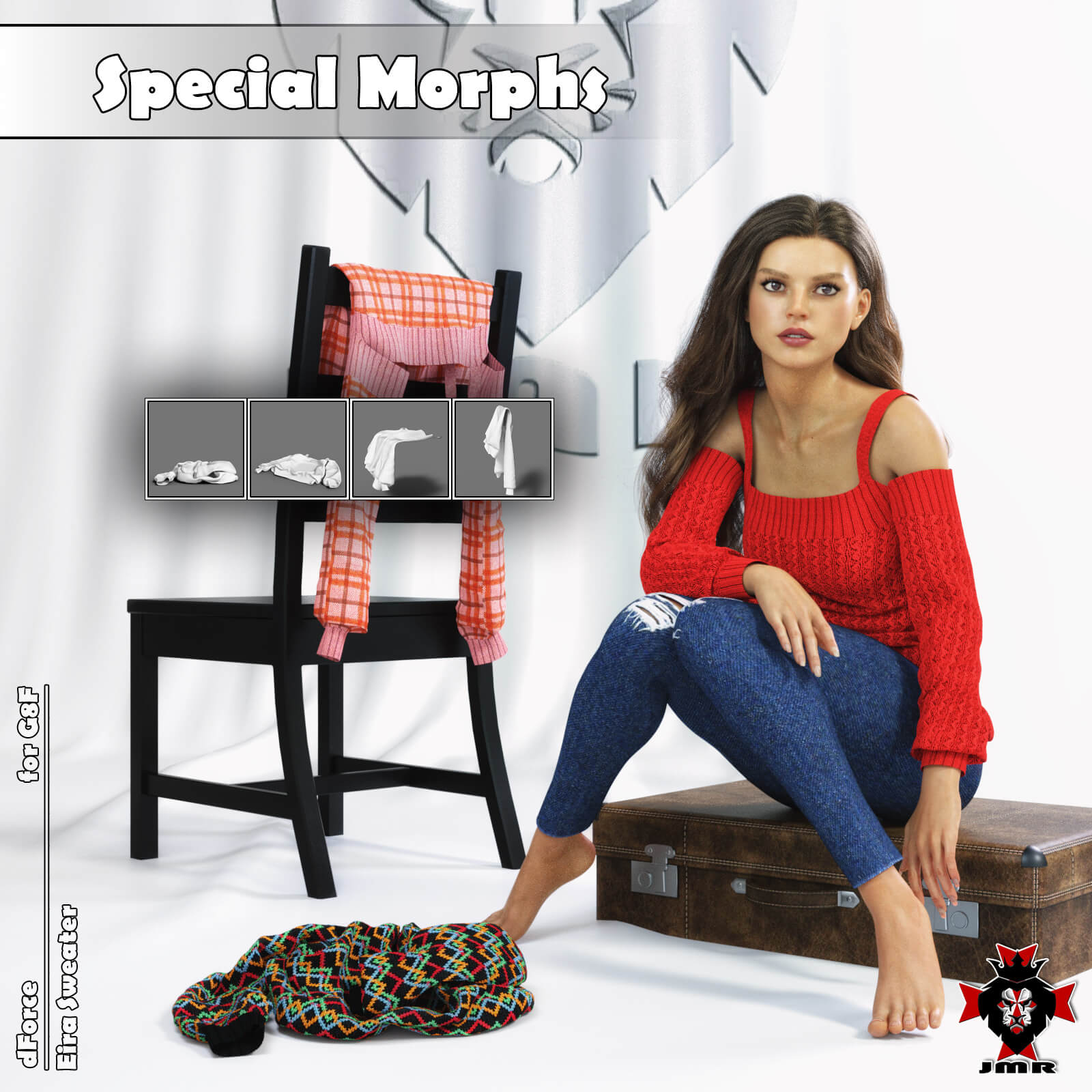 JMR dForce Eira Sweater for G8F - Daz Content by JaMaRe