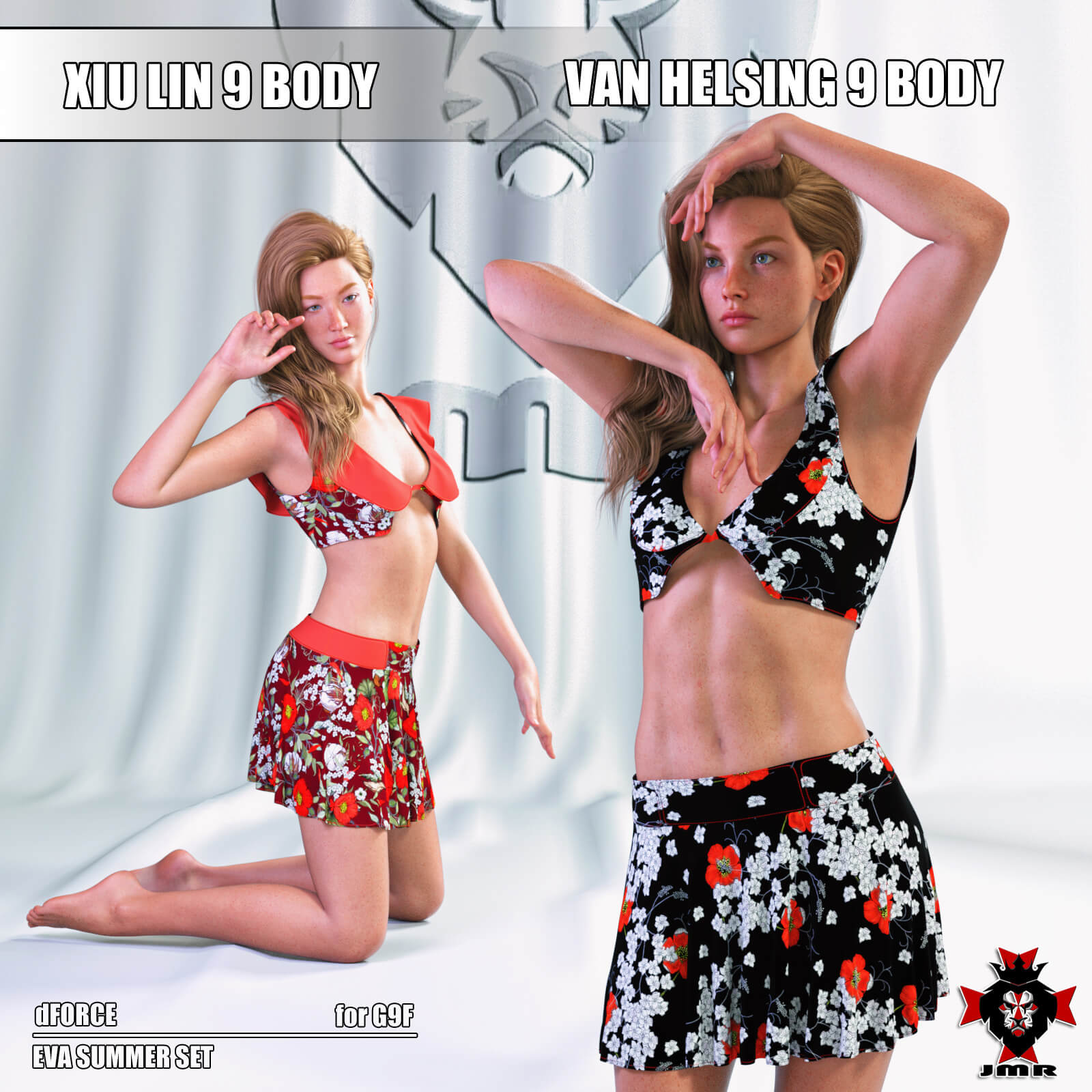 JMR dForce Eva Summer Set for G9F - Daz Content by JaMaRe