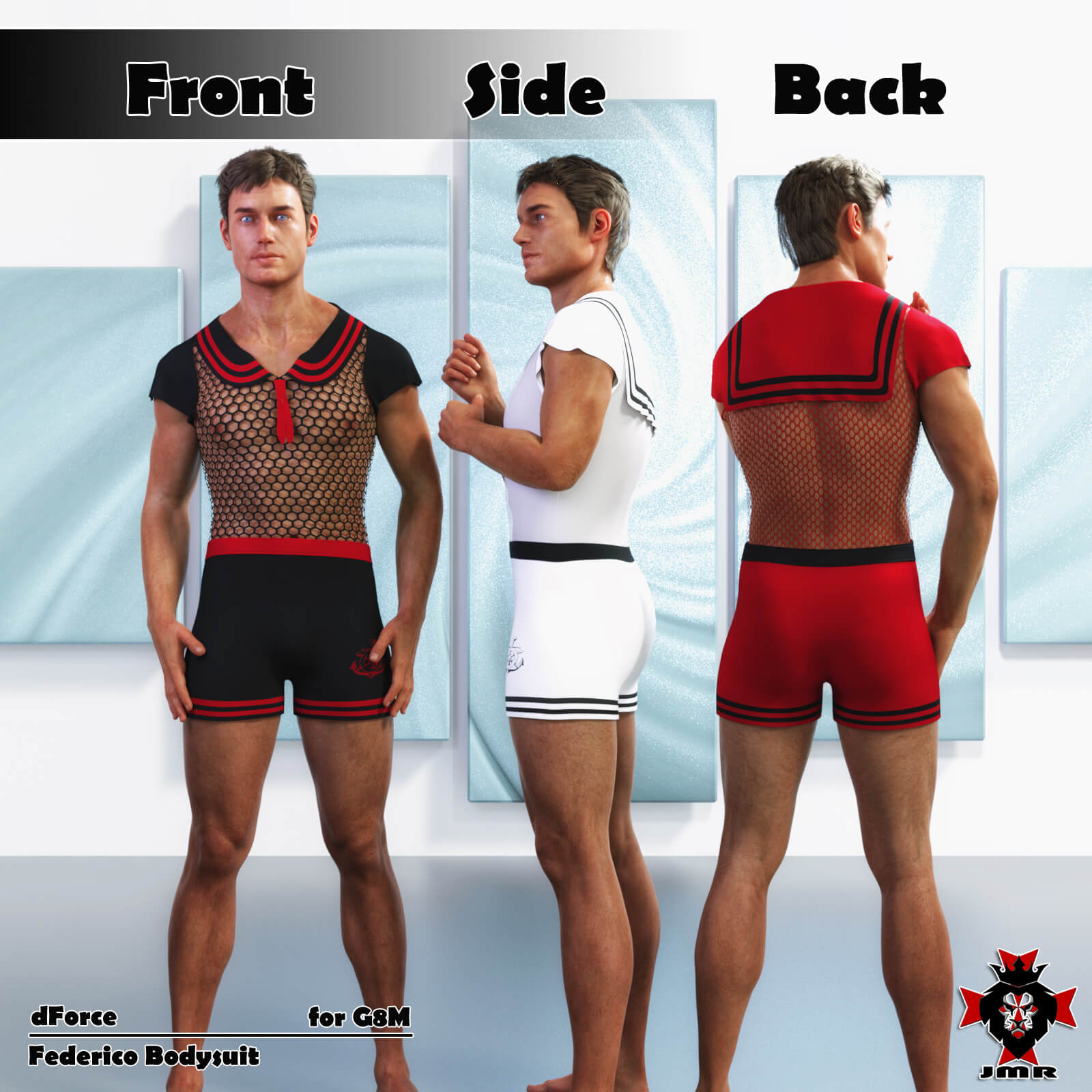 JMR dForce Federico Bodysuit for G8M - Daz Content by JaMaRe