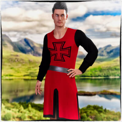 JMR dForce Finn Templar Outfit for G8M - Daz Content by JaMaRe