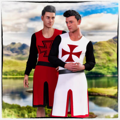 JMR dForce Finn Templar Outfit for G9M and G8M - Daz Content by JaMaRe