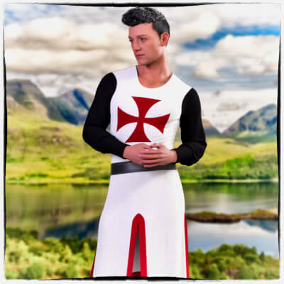 JMR dForce Finn Templar Outfit for G9M - Daz Content by JaMaRe